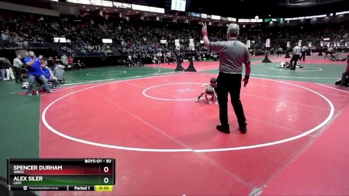 50 lbs Cons. Round 3 - Spencer Durham, WRN2 vs Alex Siler, LEO1