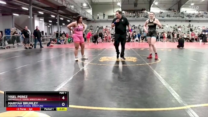 190 lbs Round 2 - Yisel Perez, Waynesville Tigers Wrestling Club vs ...