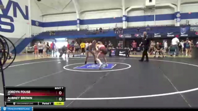 62 lbs Quarterfinal - Jordyn Fouse, PA vs Aubrey Brown, OK