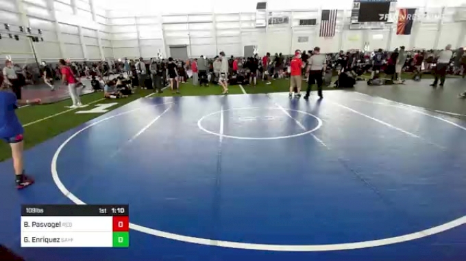 109 lbs Round Of 32 - Bryce Pasvogel, Red Wave vs Gabriel Enriquez ...