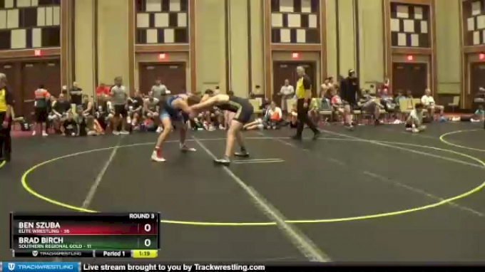 195 lbs Round 3 (6 Team) - Brad Birch, Southern Regional Gold vs Ben ...