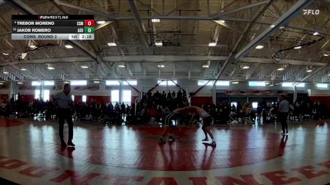 133 lbs Cons. Round 3 - Jakob Romero, Adams State vs Trebor Moreno ...