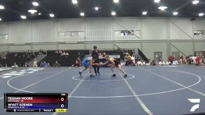 100 lbs Round 3 (8 Team) - Teghan Moore, Wisconsin vs Wyatt Koenen ...