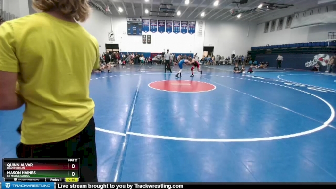 115 lbs Cons. Round 2 - Quinn Alvar, Dean Morgan vs Mason Haines, CY ...