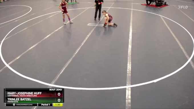 Round 1 - Mary-Josephine Huff, Centennial Youth Wrestling vs Trinlee ...