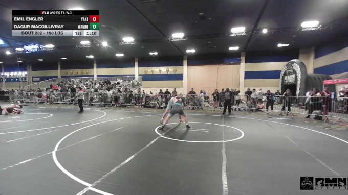 150 lbs Round Of 64 - Emil Engler, Yakima Valley Wrestling vs Dagur ...