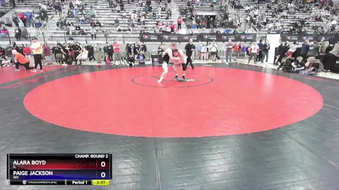 65 lbs Champ. Round 2 - Alara Boyd, IL vs Paige Jackson, WV