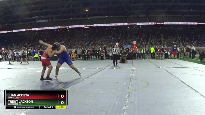 D2-285 lbs Champ. Round 1 - Trent Jackson, Lamphere HS vs Juan Acosta ...