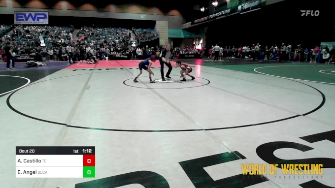 65 lbs Round Of 16 - Aissa Castillo, Takedown Elite vs Emma Angel ...