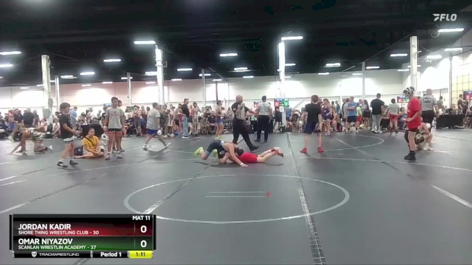 110 lbs Quarterfinal - Jordan Kadir, Shore Thing Wrestling Club vs Omar ...