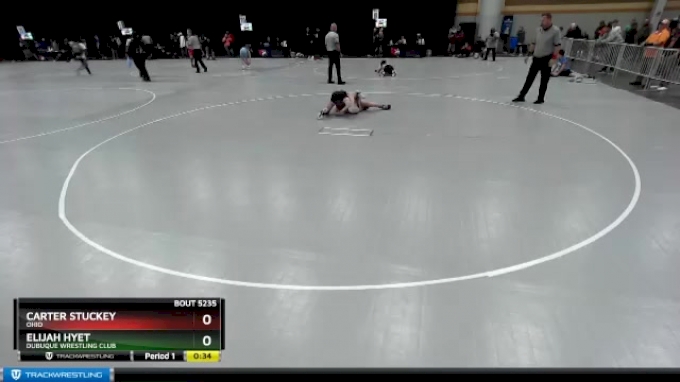 100 lbs Cons. Round 5 - Carter Stuckey, Ohio vs Elijah Hyet, Dubuque ...