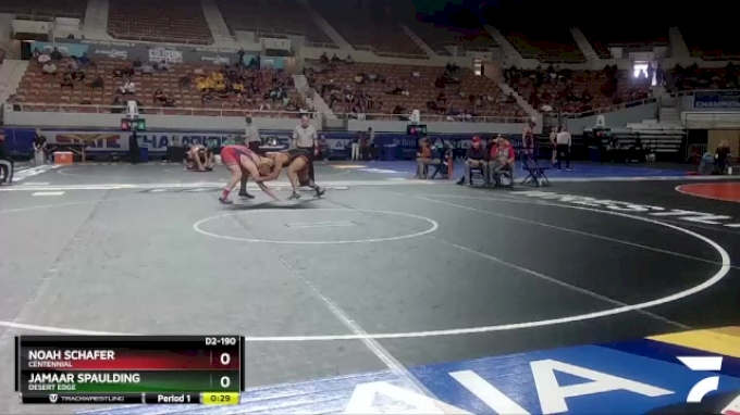 D2-190 lbs Cons. Round 2 - Jamaar Spaulding, Desert Edge vs Noah ...