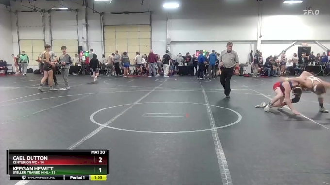 110 lbs Round 6 (8 Team) - Keegan Hewitt, Steller Trained Nihl vs Cael ...