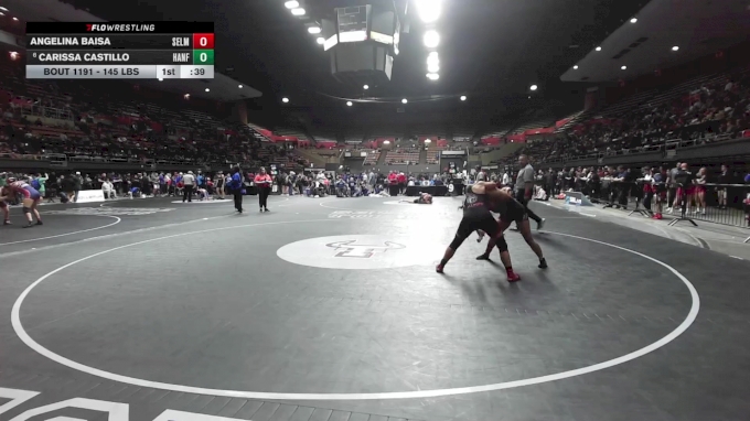 145 lbs Consi Of 8 #1 - Angelina Baisa, Selma vs Carissa Castillo, Hanford