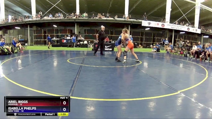 115 lbs Round 2 (4 Team) - Ariel Biggs, Missouri vs Isabella Phelps ...