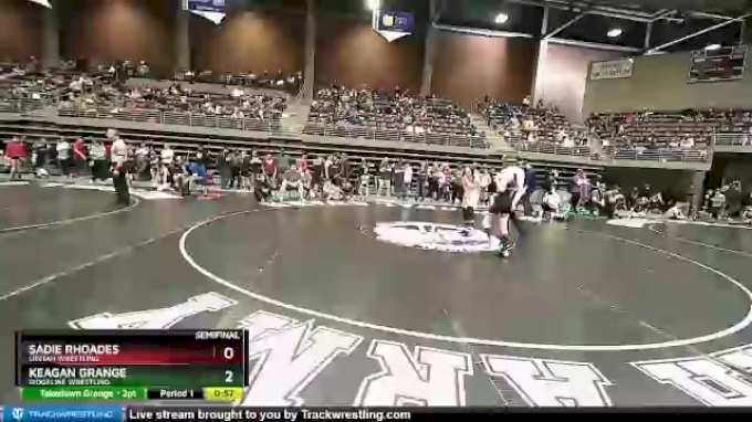 100 lbs Semifinal - Sadie Rhoades, Uintah Wrestling vs Keagan Grange ...