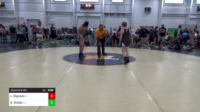 S-114 lbs Consi Of 8 #2 - Landyn Dignean, NY vs Angel Olalde, NC