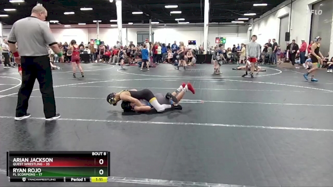92 lbs Round 2 (8 Team) - Ryan Rojo, FL Scorpions vs Arian Jackson ...