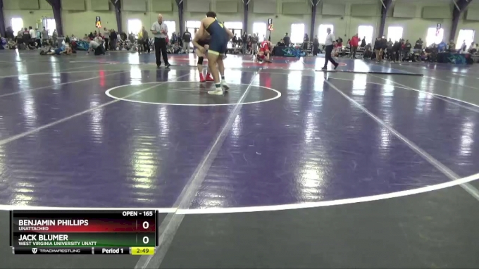 165 lbs Champ. Round 2 - Benjamin Phillips, Unattached vs Jack Blumer ...