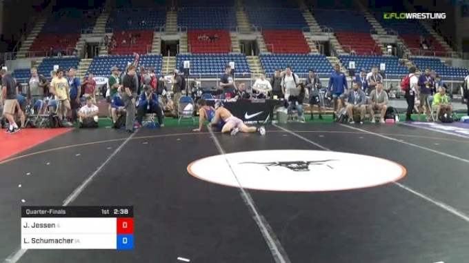 182 lbs Quarterfinal - Jack Jessen, Illinois vs Logan Schumacher, Iowa