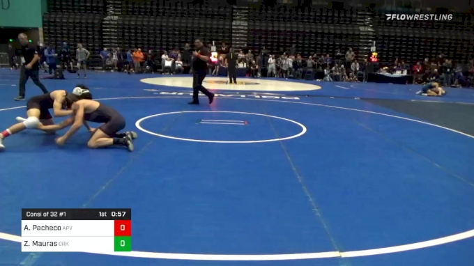 126 lbs Consolation - Andrew Pacheco, Apple Valley vs Zach Mauras ...