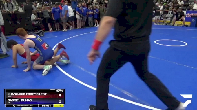117 lbs Round 4 - Khangarid Erdembilegt, WA vs Gabriel Dumas, ND