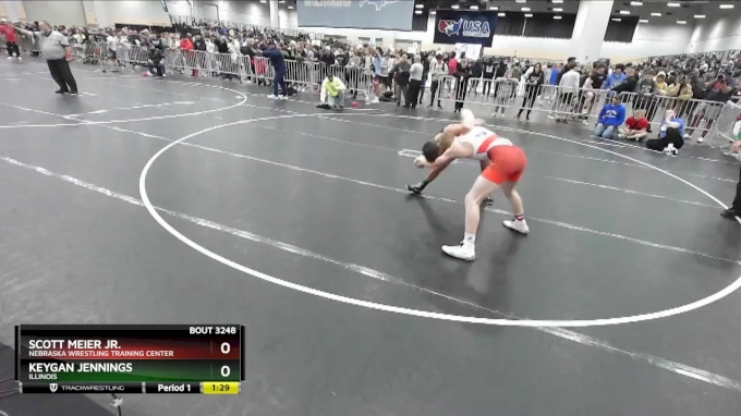 132 lbs Quarterfinal - Keygan Jennings, Illinois vs Scott Meier Jr ...