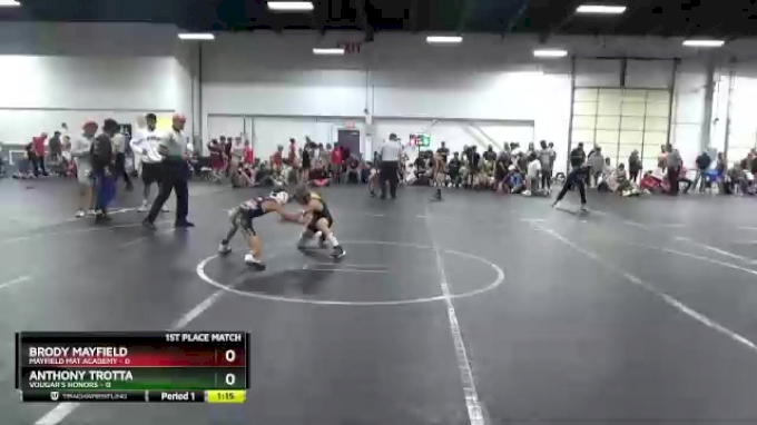 72 lbs Finals (2 Team) - Anthony Trotta, Vougar`s Honors vs Brody ...