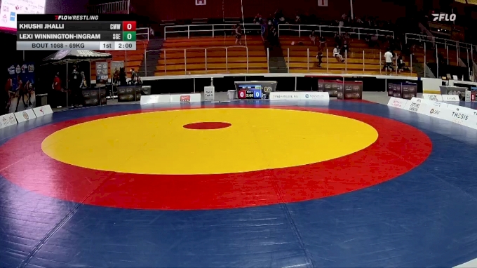 69kg Round 1 - Khushi Jhalli, Canadian Mal Wrestling vs Lexi Winnington ...