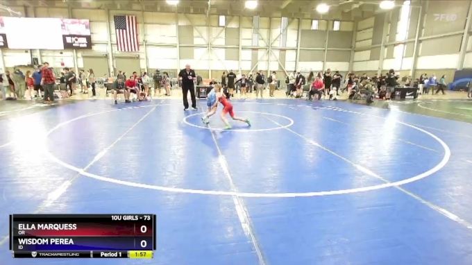 73 lbs Cons. Round 2 - Ella Marquess, OR vs Wisdom Perea, ID