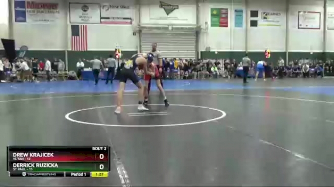 113 lbs Quarterfinals (8 Team) - Derrick Ruzicka, St Paul vs Drew ...