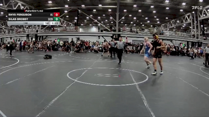 138 lbs Round 1 (8 Team) - Silas Brobst, Team 302 Blue vs Rhys Ferguson ...