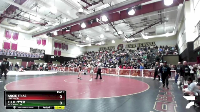 120 lbs Champ. Round 2 - Angie Frias, Lakewood vs Ellie Myer, Victor Valley