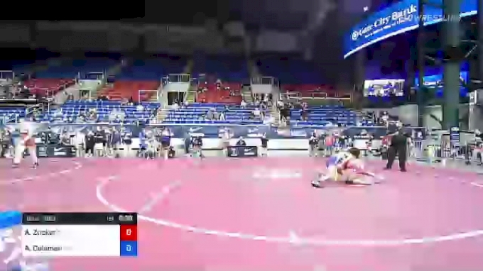 106 lbs Consi Of 32 #1 - Ava Zucker, New York vs Aniya Coleman, Missouri