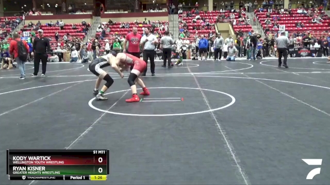 145 lbs Cons. Semi - Ryan Kisner, Greater Heights Wrestling vs Kody ...