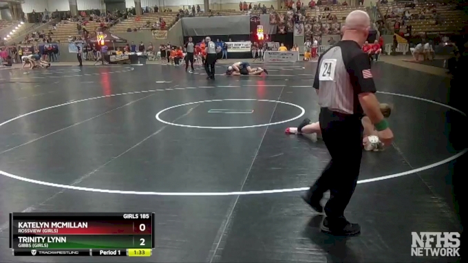 Girls 185 lbs Quarterfinal - Trinity Lynn, Gibbs (Girls) vs Katelyn ...