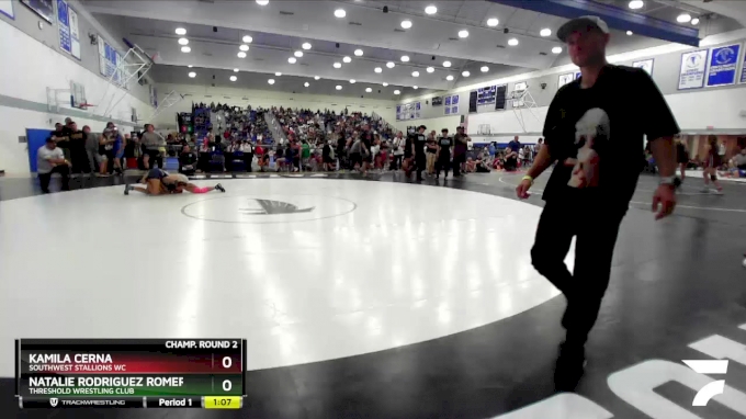 110 lbs Champ. Round 2 - Kamila Cerna, Southwest Stallions WC vs ...