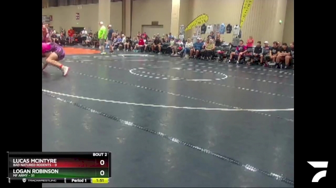 144 lbs Round 1 (6 Team) - Logan Robinson, MF Army vs Lucas McIntyre ...