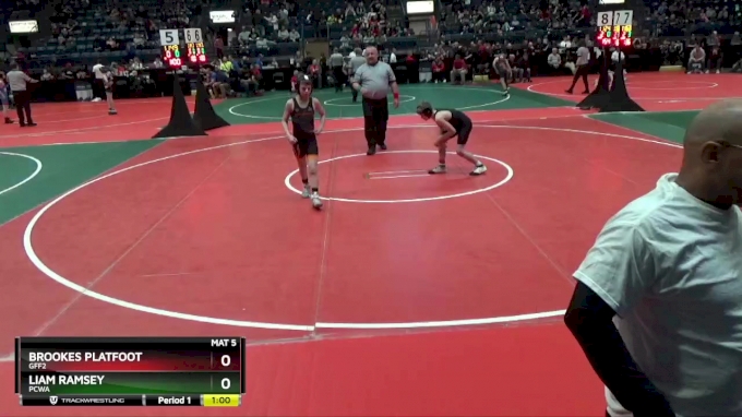 90 lbs Cons. Round 1 - Brookes Platfoot, GFF2 vs Liam Ramsey, PCWA