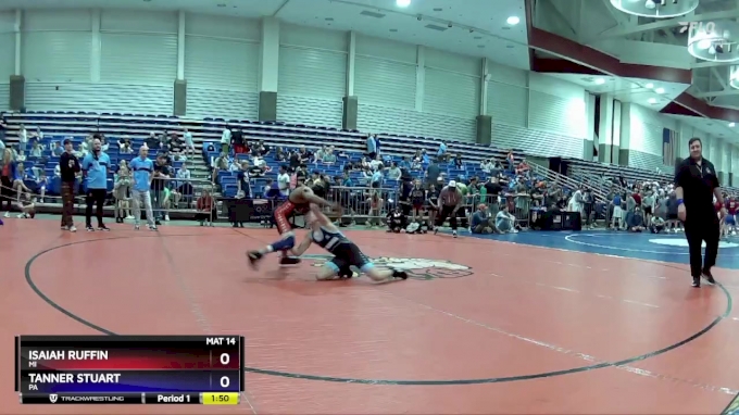 92 lbs Cons. Round 1 - Isaiah Ruffin, MI vs Tanner Stuart, PA