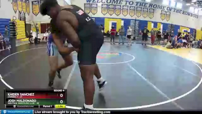 285 lbs Round 4 (8 Team) - Josh Maldonado, Westside Wrestling Club vs ...