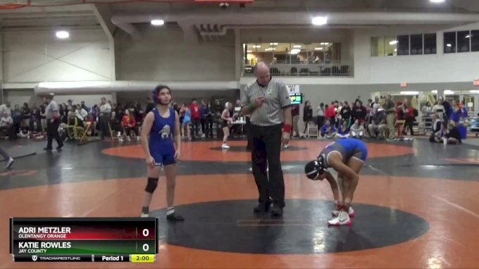 100 lbs Champ. Round 2 - Adri Metzler, OLENTANGY ORANGE vs Katie Rowles ...