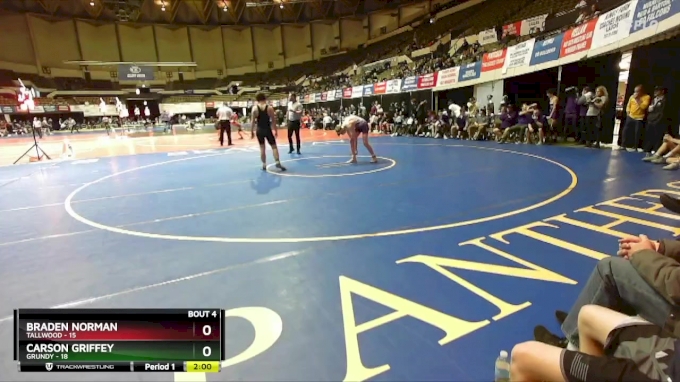 144 lbs Champ Round 1 (16 Team) - Braden Norman, Tallwood vs Carson ...