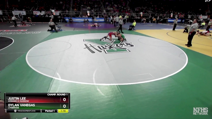 I-138 lbs Champ. Round 1 - Dylan Vanegas, Lynbrook vs Justin Lee ...