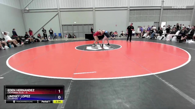 115 lbs Round 4 (6 Team) - Eden Hernandez, California Blue vs Lindsey ...