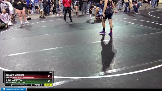 130 lbs Cons. Round 1 - Blake Kemler, All American Wrestling Academy vs ...
