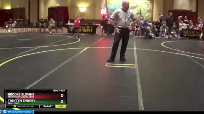 68 lbs Quarterfinal - Treyten Embrey, Team Owls vs Brooks Blevins ...