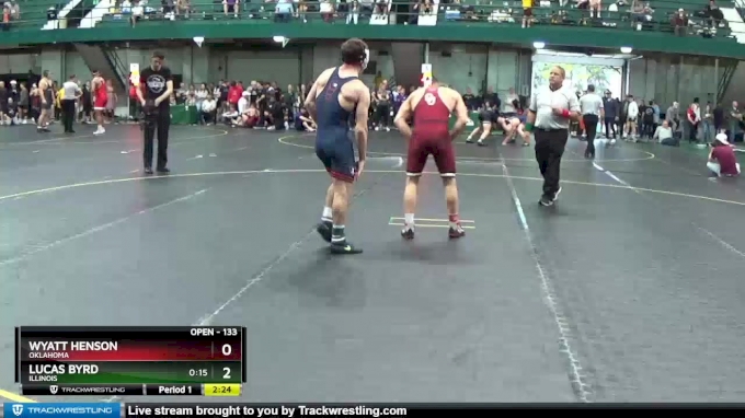 133 lbs Semifinal - Lucas Byrd, Illinois vs Wyatt Henson, Oklahoma