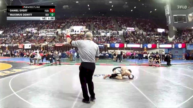 AA - 138 lbs Quarterfinal - Daniel Evert, Flathead (Kalispell) vs ...
