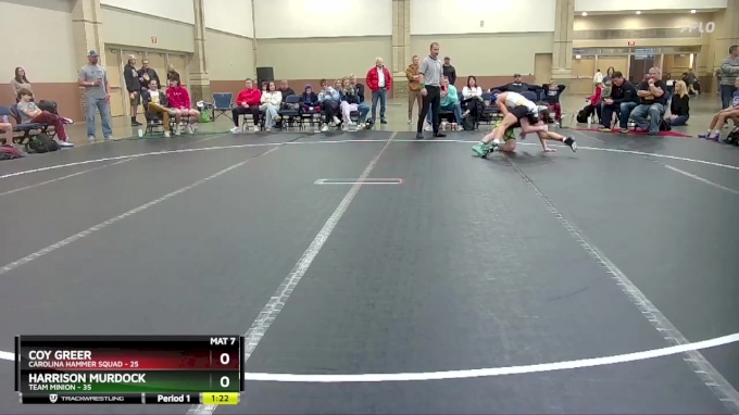140 lbs Round 4 (6 Team) - Coy Greer, Carolina Hammer Squad vs Harrison ...
